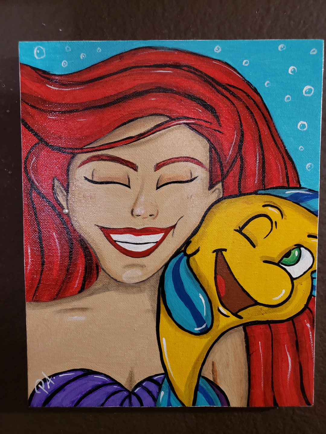 Mermaid Ariel Portrait - Etsy