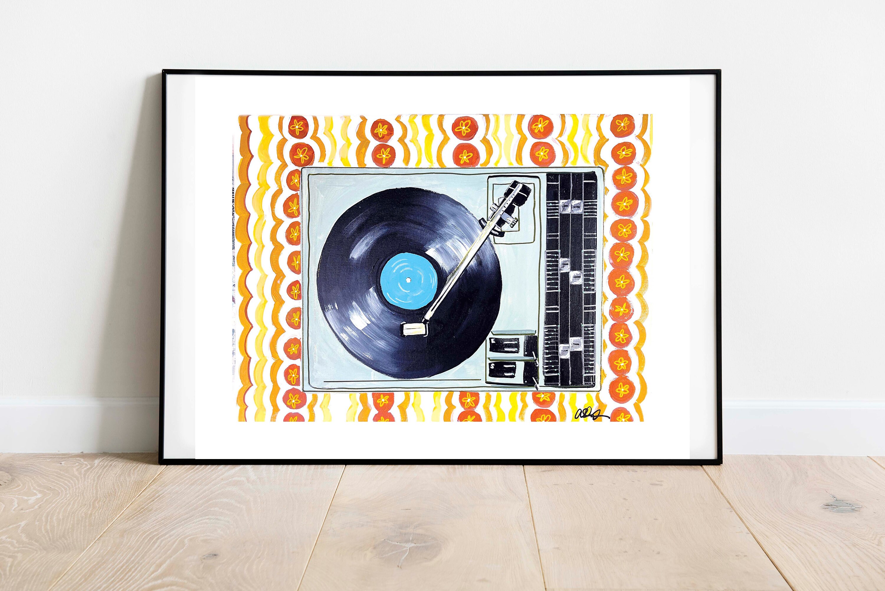 Vintage Record Player, Vinyl, Retro Wall Art, Vintage Style, Music Art ...