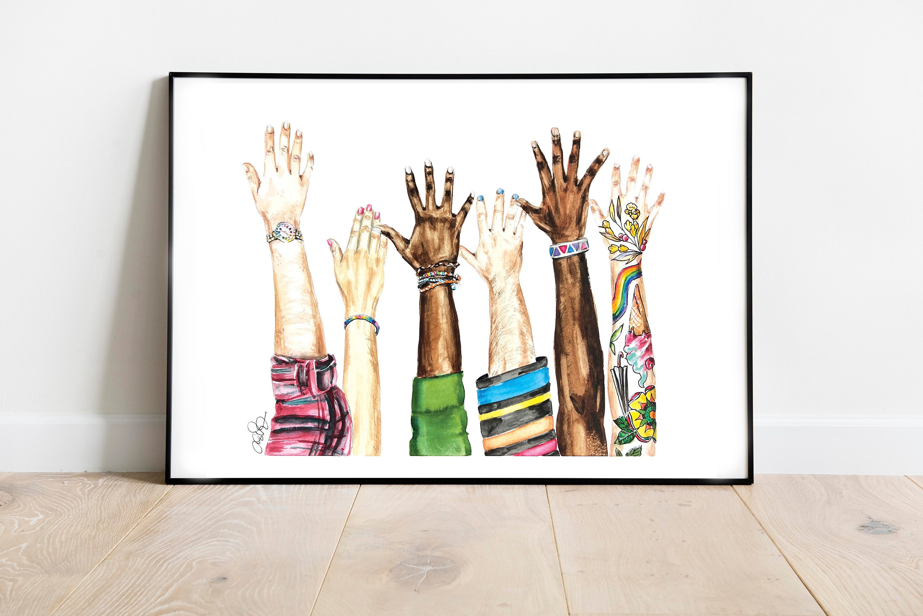 Everyone is Welcome Here, LGBTQ Inclusion and Love, Welcome Sign, Pride ...