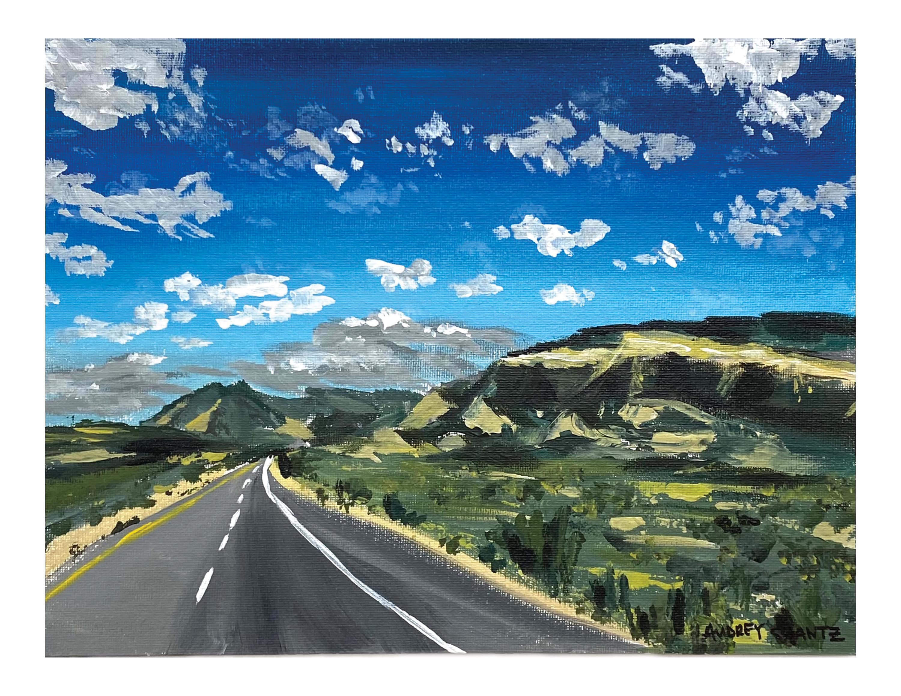 Road Trip Art Adventure Art Road Trip Painting Gift for - Etsy