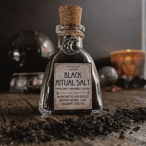 Black Ritual Salt, Witches Black Salt, Protection, Banishing, Altar ...