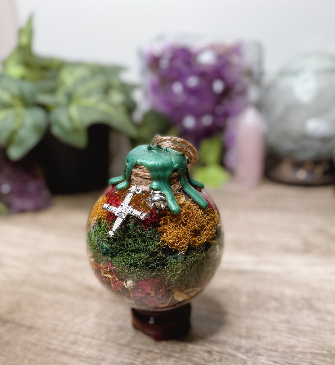 Brigid Goddess Witch Ball | Protection Witches Ball | Home Blessing ...