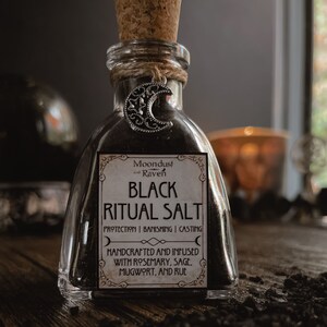 Black Ritual Salt, Witches Black Salt, Protection, Banishing, Altar ...