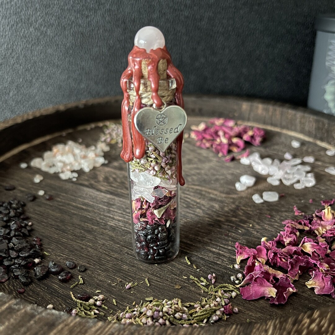 Blessed Be Love Spell Bottle, Self Love Spell Jar, Intention ...