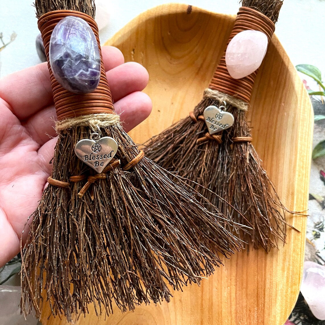 Blessed Be Witch's Besom Witch's Broom Altar Decor - Etsy