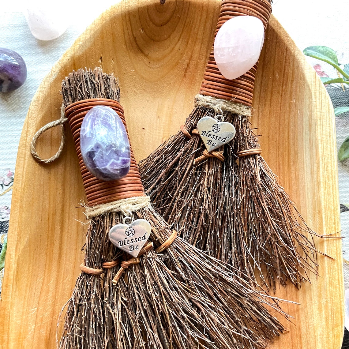 Blessed Be Witch's Besom Witch's Broom Altar Decor - Etsy