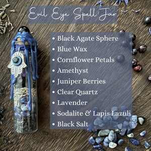 Evil Eye Protection Spell Jar, Nazar Spell Bottle, Intention ...