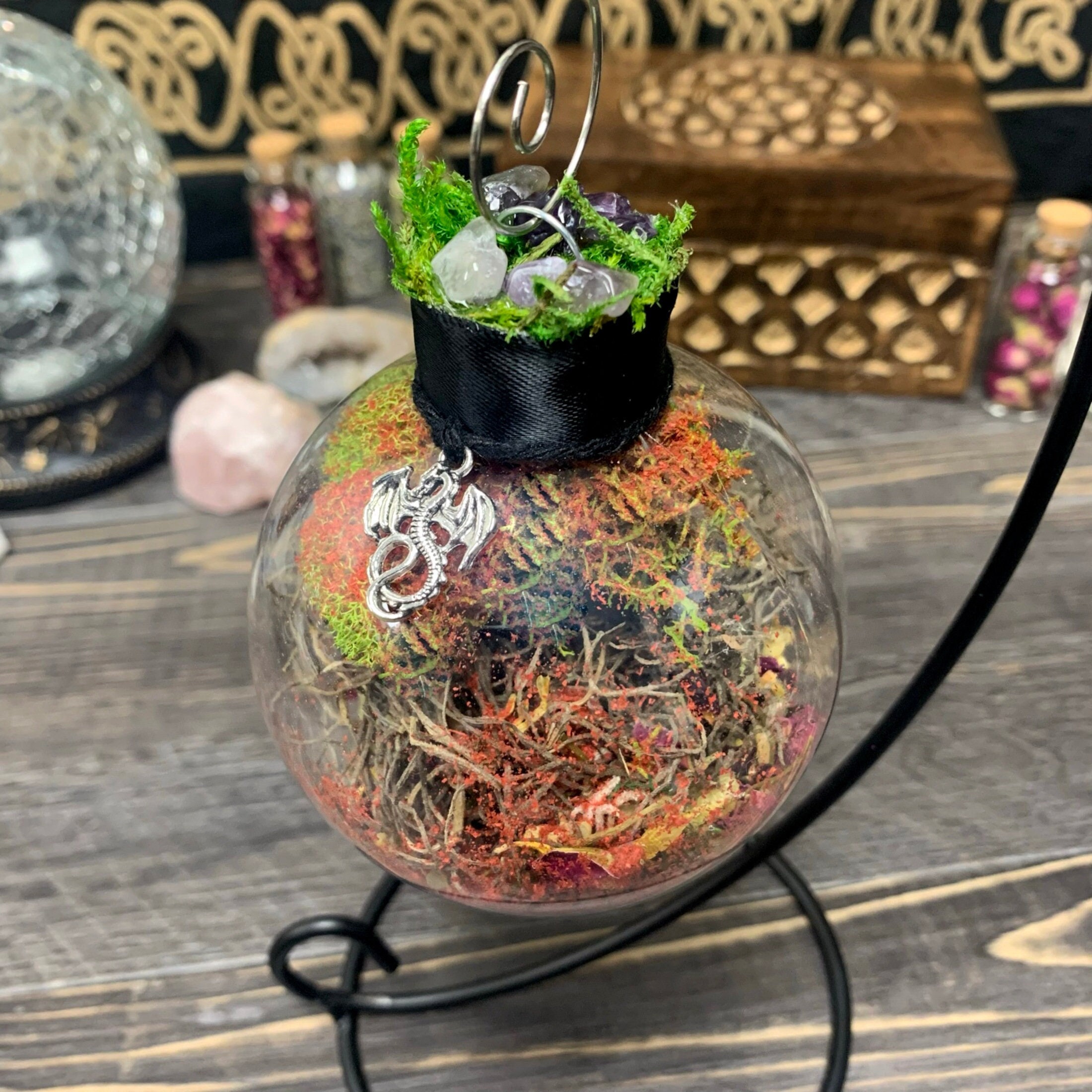 Dragons Blood Witch Ball Witch's Protection Ball Spell - Etsy