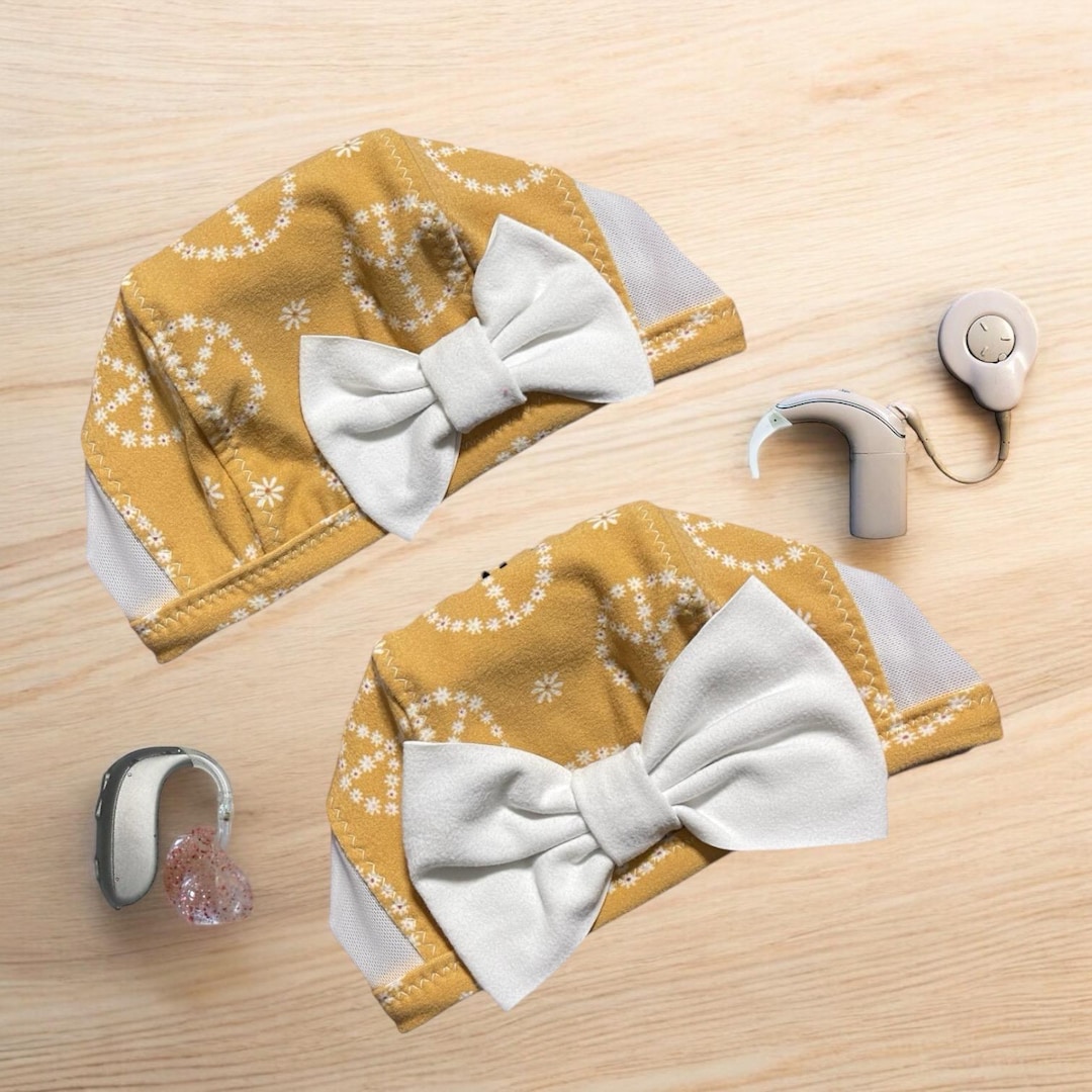 Baby Hat for Hearing Aids/cochlear Hat/baby Pilot Cap/ Hearing ...