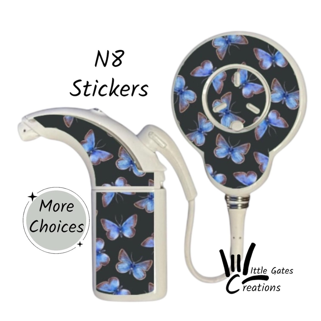 Cochlear Implant Sticker/n8/cochlear Skin/cochlear Decal/nucleus 8/butterfly/butterflies - Etsy