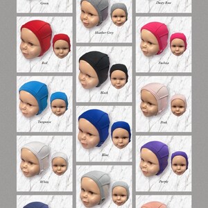 CUSTOM HALF MESH /hearing Aid/cochlear Implant/hat/mesh/sides/infant ...