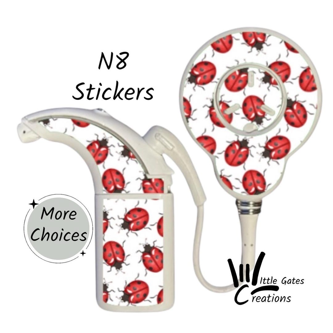 Cochlear Implant Sticker/ Cochlear Skin/n8/nucleus 8/bugs/lady Bug ...