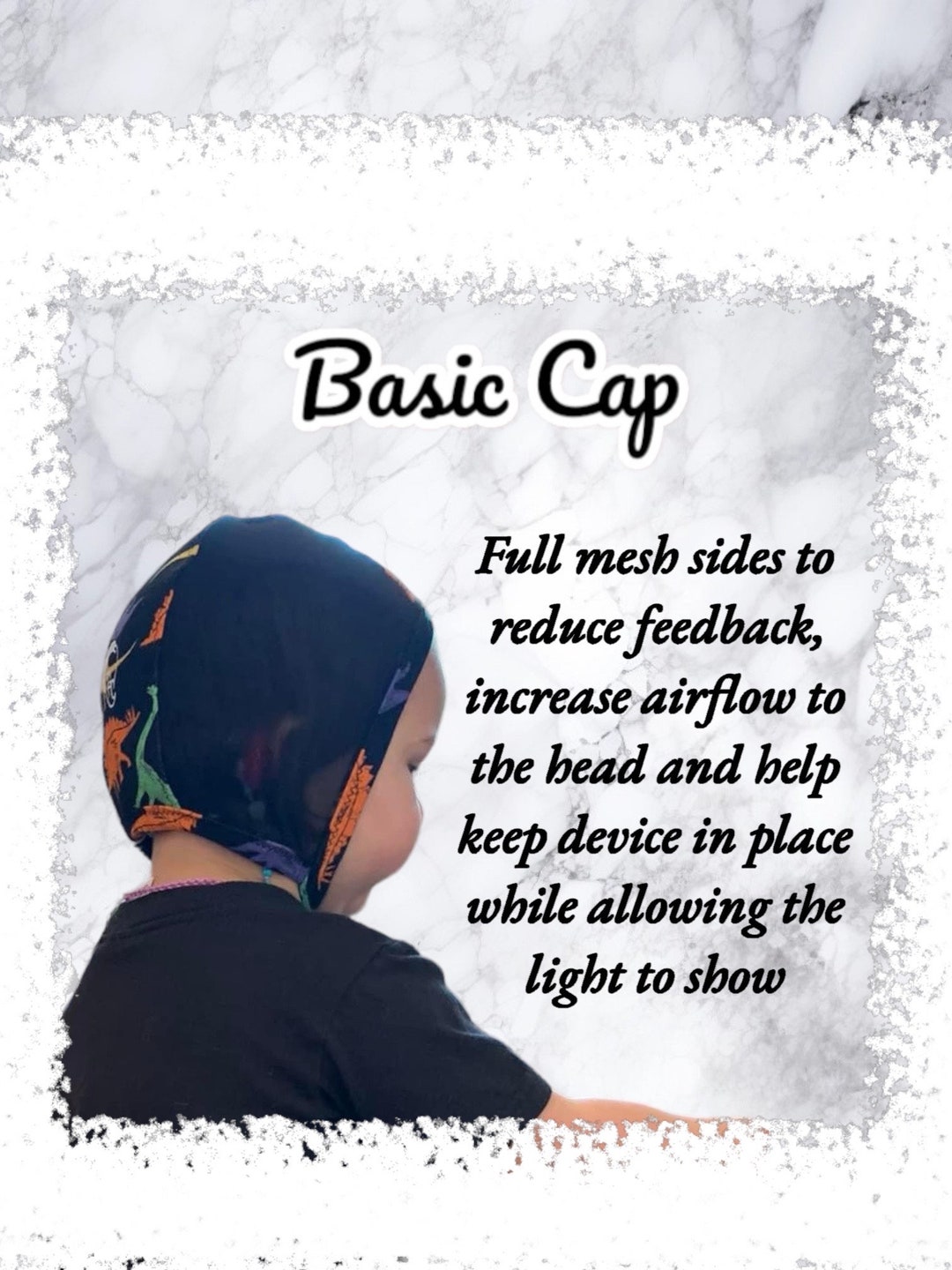 Basic Cap/full Mesh Side/hearing Aid/cochlear Implant/hat/bonnet/mesh ...