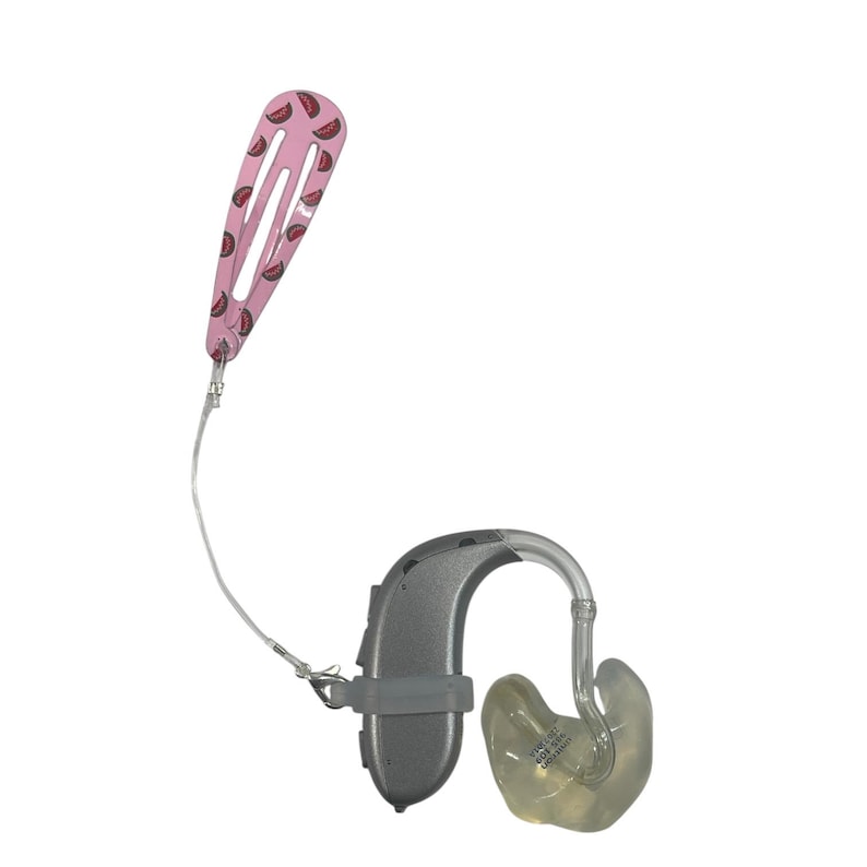 3 Pack Hearing Aid Clips – Clear Cord | Kids Hearing Aid Retainers ...