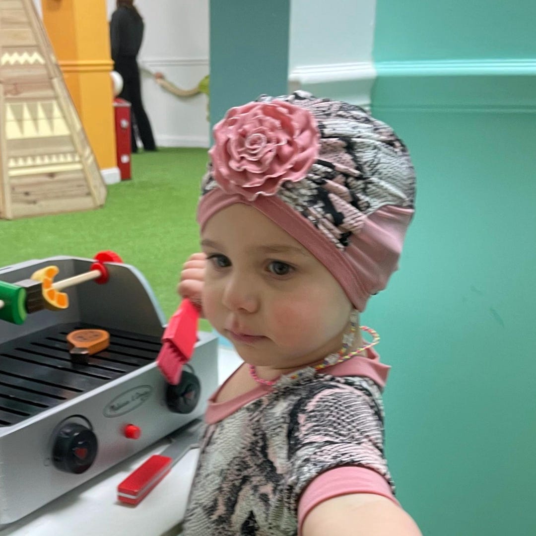 Rose Style Turban/hearing Aid/cochlear/hat/bonnet/deaf/hoh/retention ...