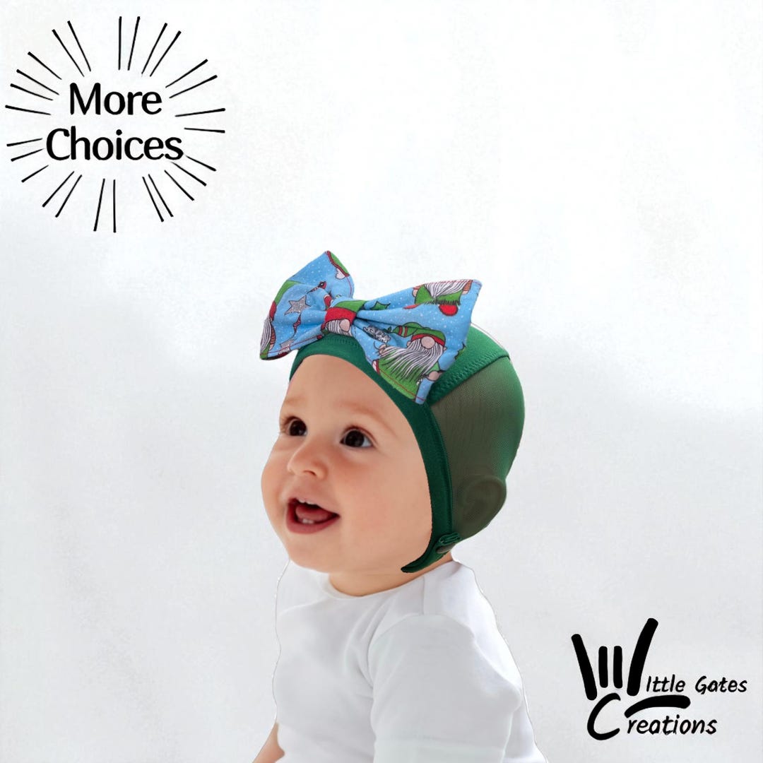 Holiday Hearing Aid Hat With Mesh Wides and 2 Changeable Big Bows - Etsy