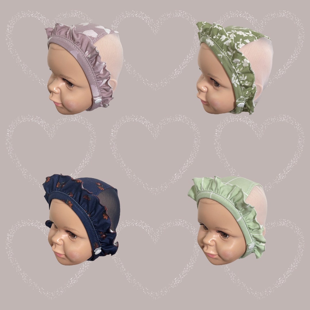 Ruffle Cap/basic/full Mesh Sides/pilot Cap/hearing Aid/cochlear Implant ...