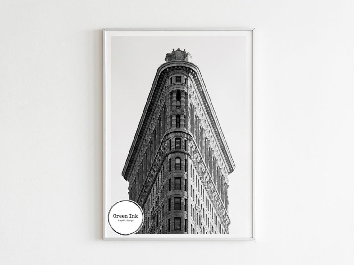 Flatiron Building Wall Art Printable New York Poster New York ...