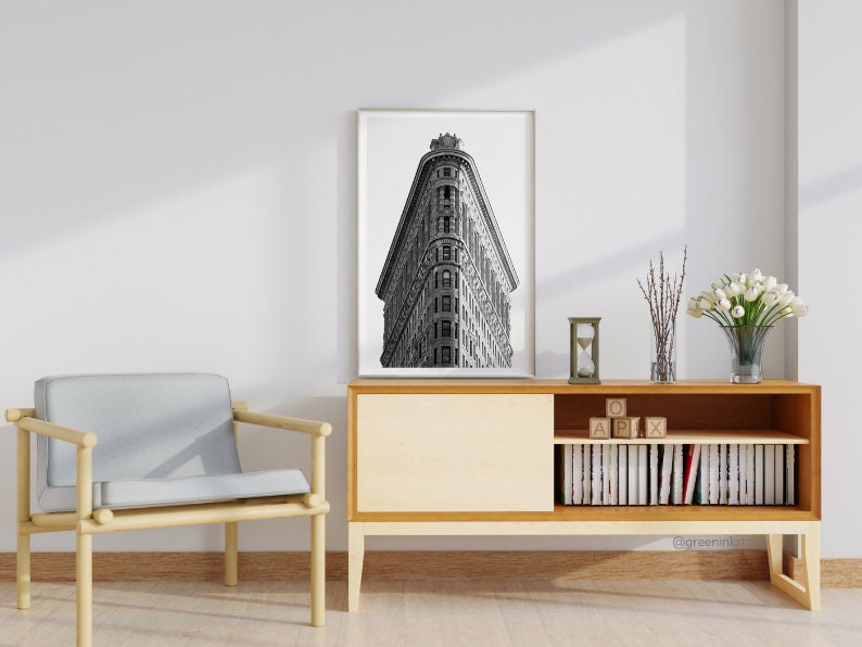 Flatiron Building Wall Art Printable New York Poster New York ...