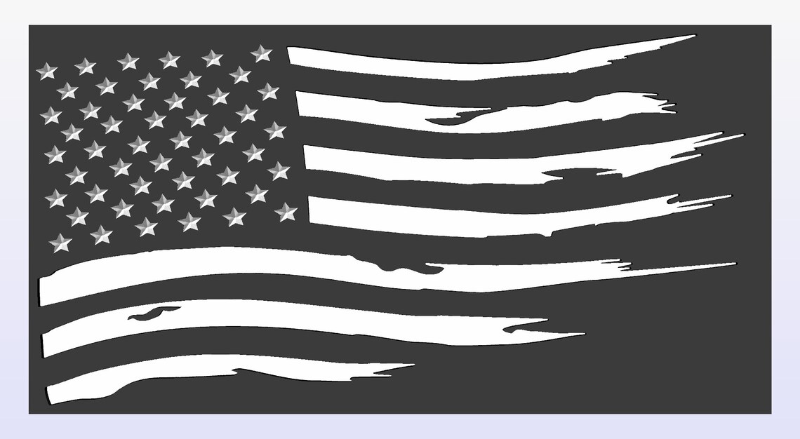 Distressed US Flag Svg and Dxf Cut Files for CNC – Digital Download ...