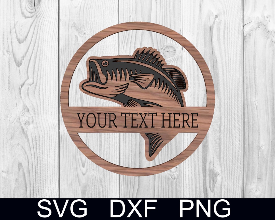 Jumping Bass Monogram CNC File – Dxf and Svg Files – Digital Download ...