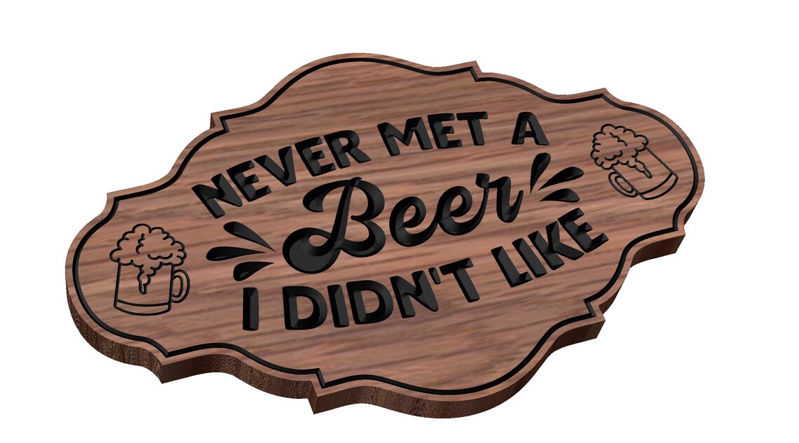 Beer Plaque SVG DXF: Mancave Wall Decor (digital Download) - Etsy