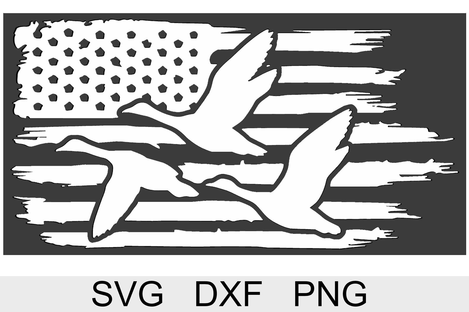 Distressed American Flag With Flying Geese Dxf and Svf Files – Cut on ...