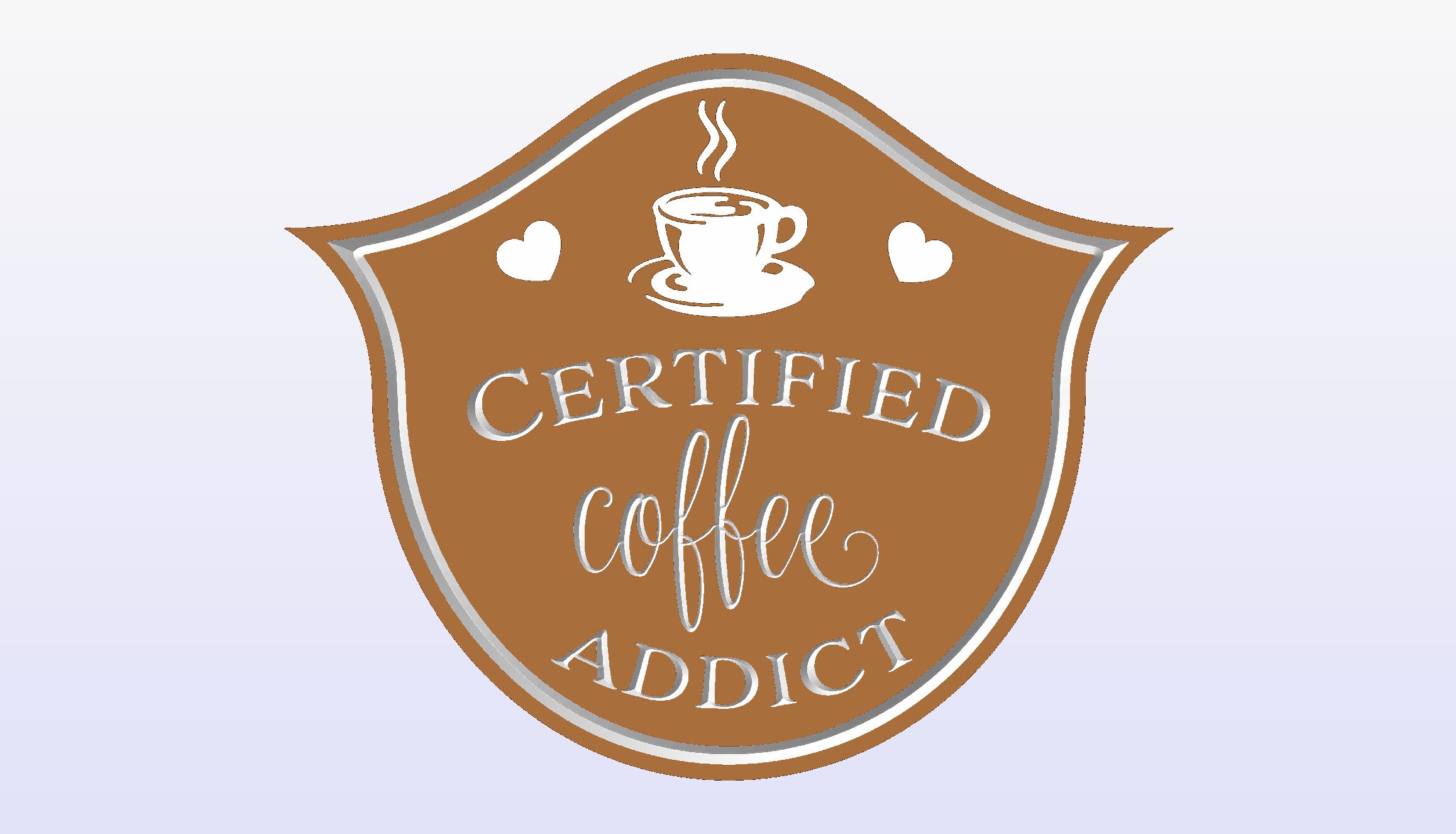 Certified Coffee Plaque Dxf and Svg File - Digital Download Only - Etsy