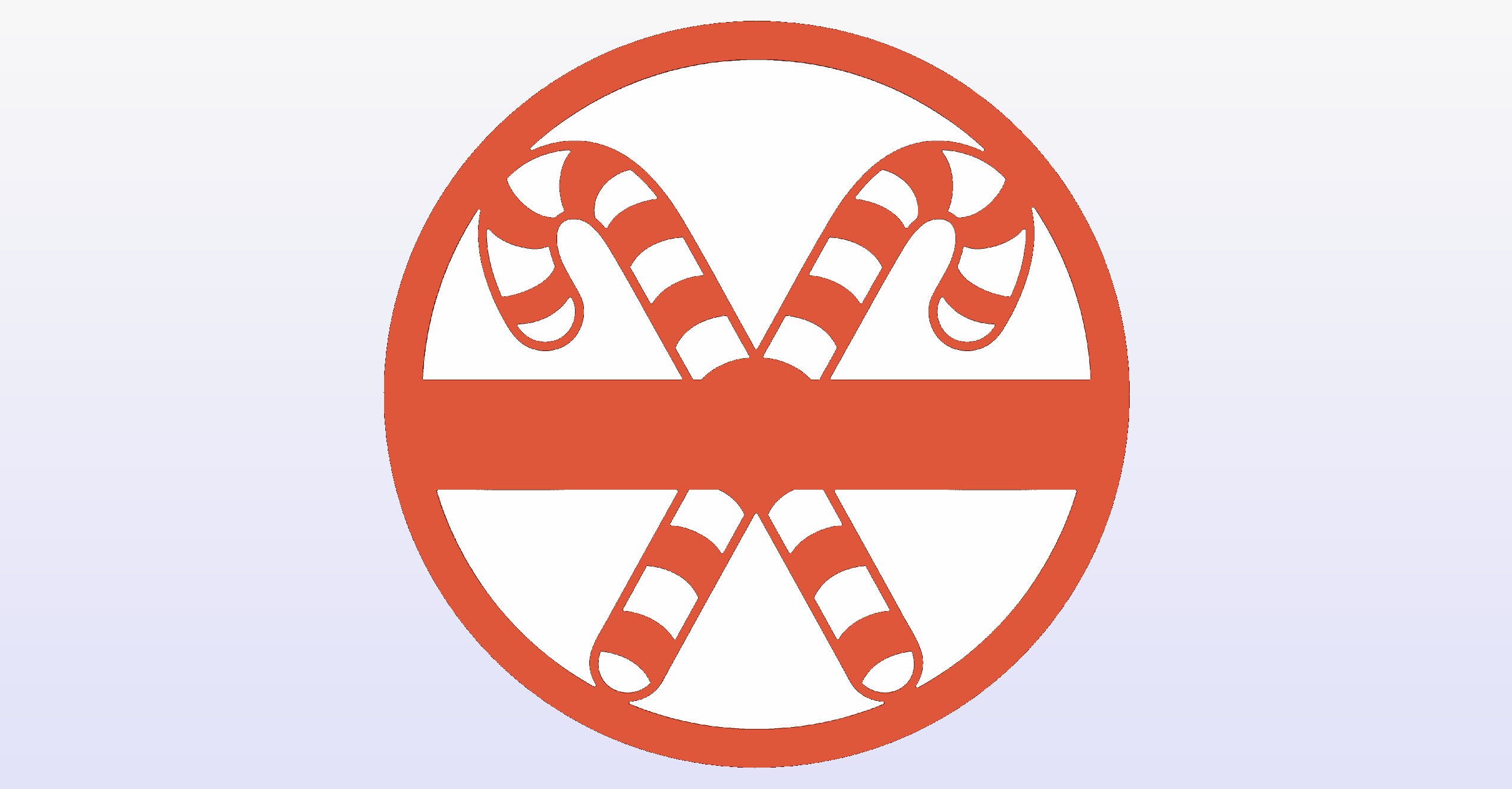 Candy Cane Split Monogram Dxf and Svg File Digital Download | Etsy