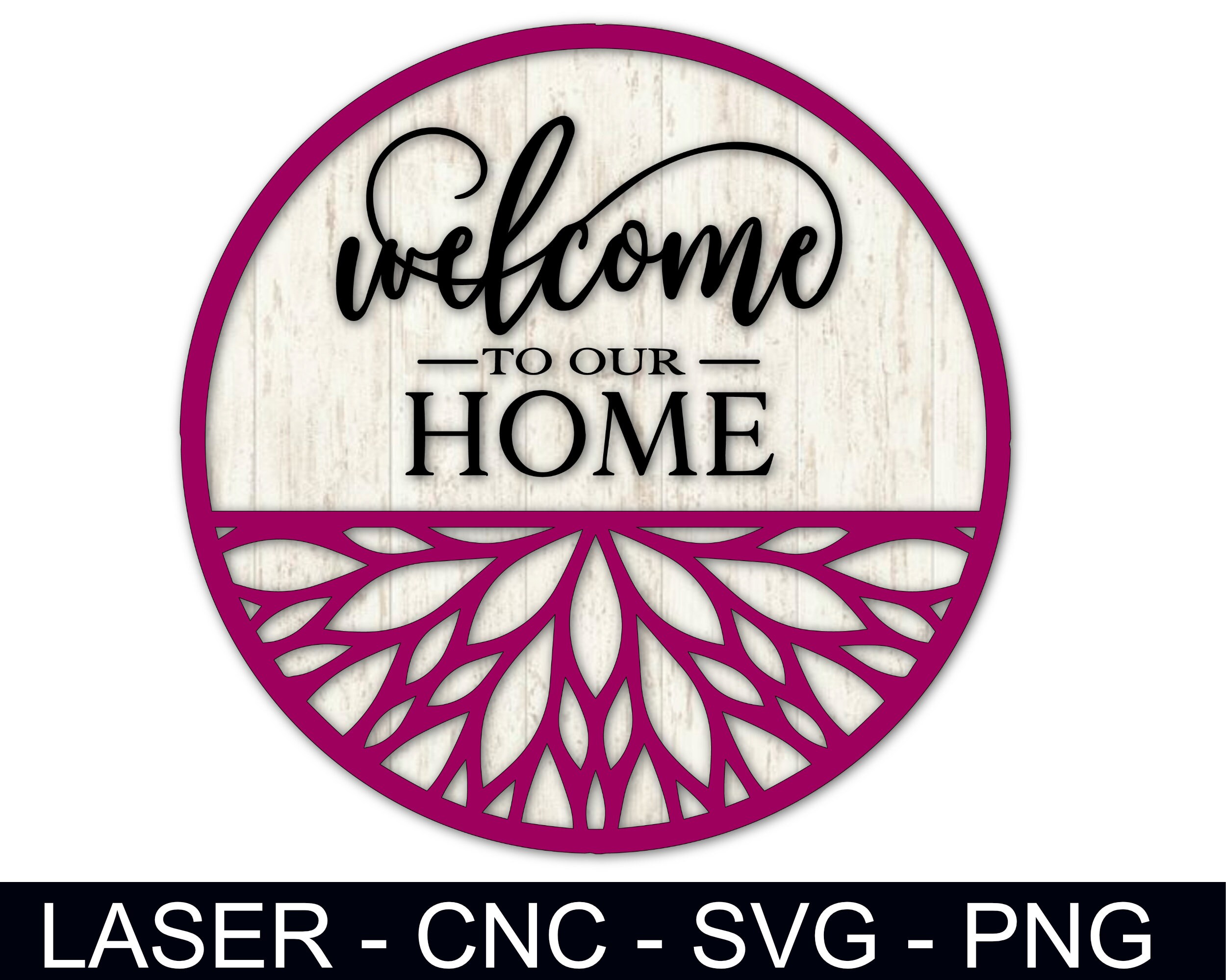 Welcome Home Sign: Multi-layer Laser Cut File (digital Download) - Etsy