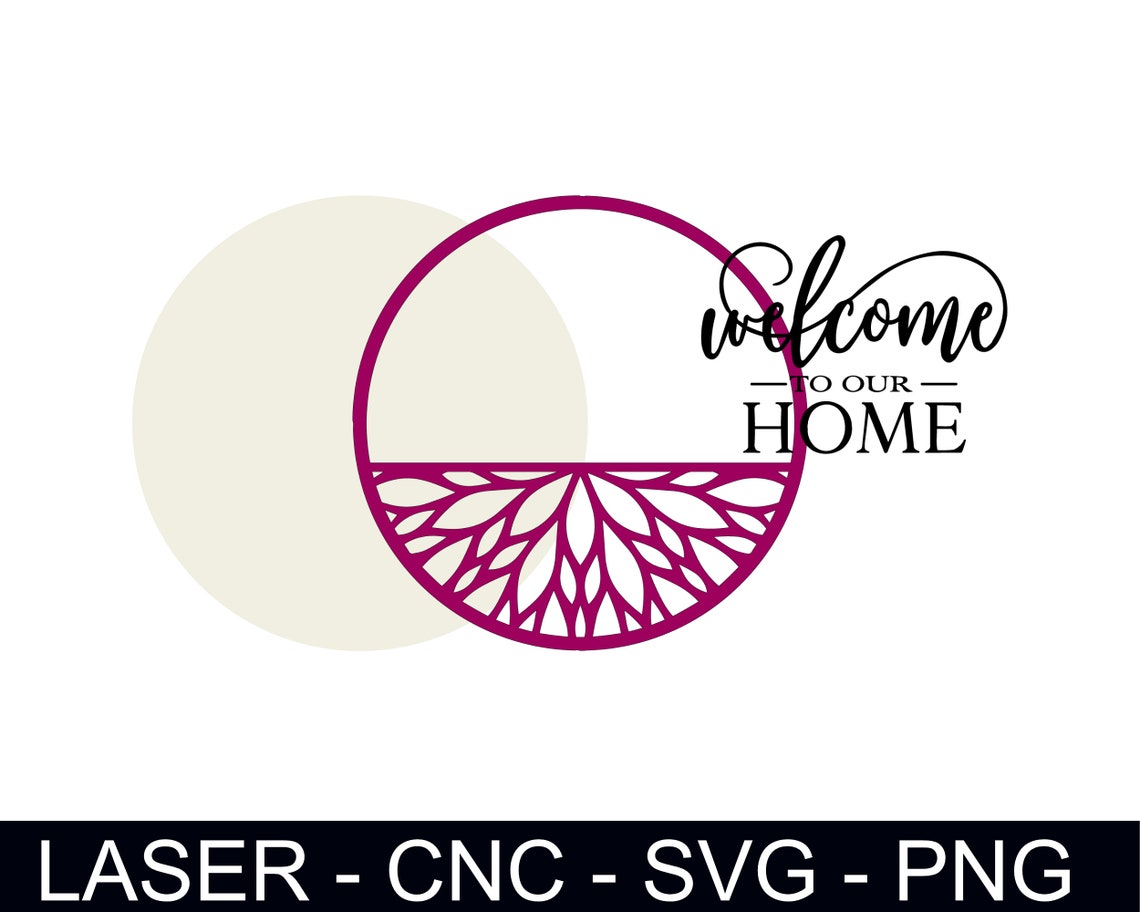 Welcome Home Sign: Multi-layer Laser Cut File (digital Download) - Etsy