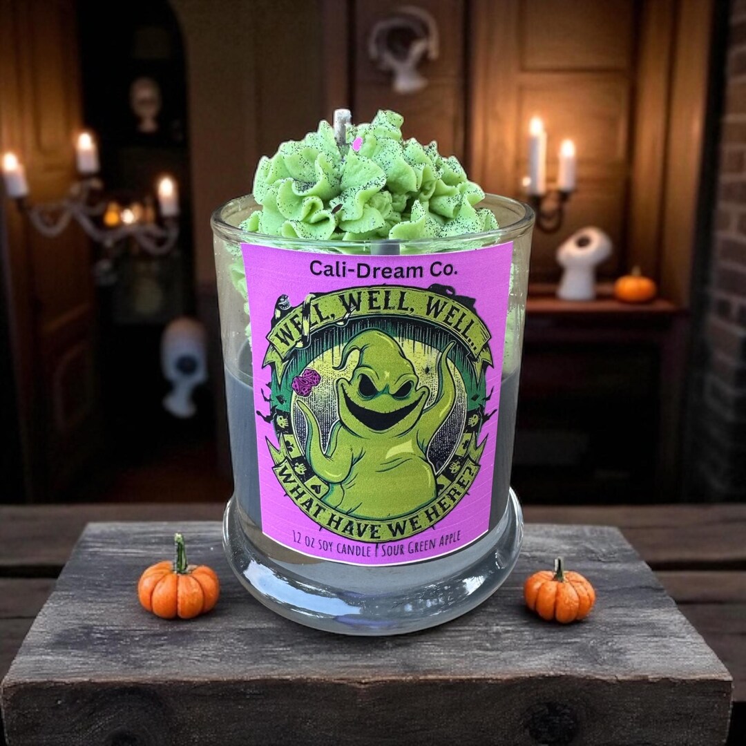 Oogie Boogie Green Apple Candle - Etsy