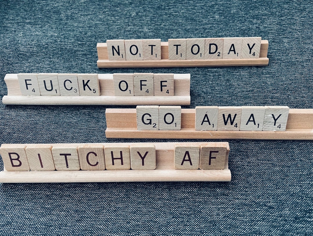 Funny Upcycled Scrabble Tile Signs - Etsy
