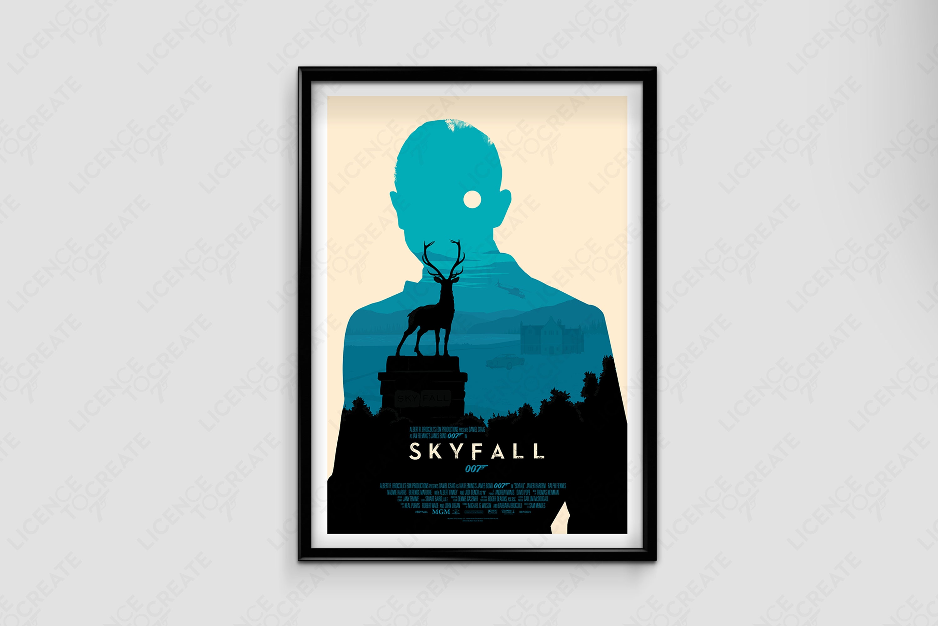 James Bond Skyfall Silhouette