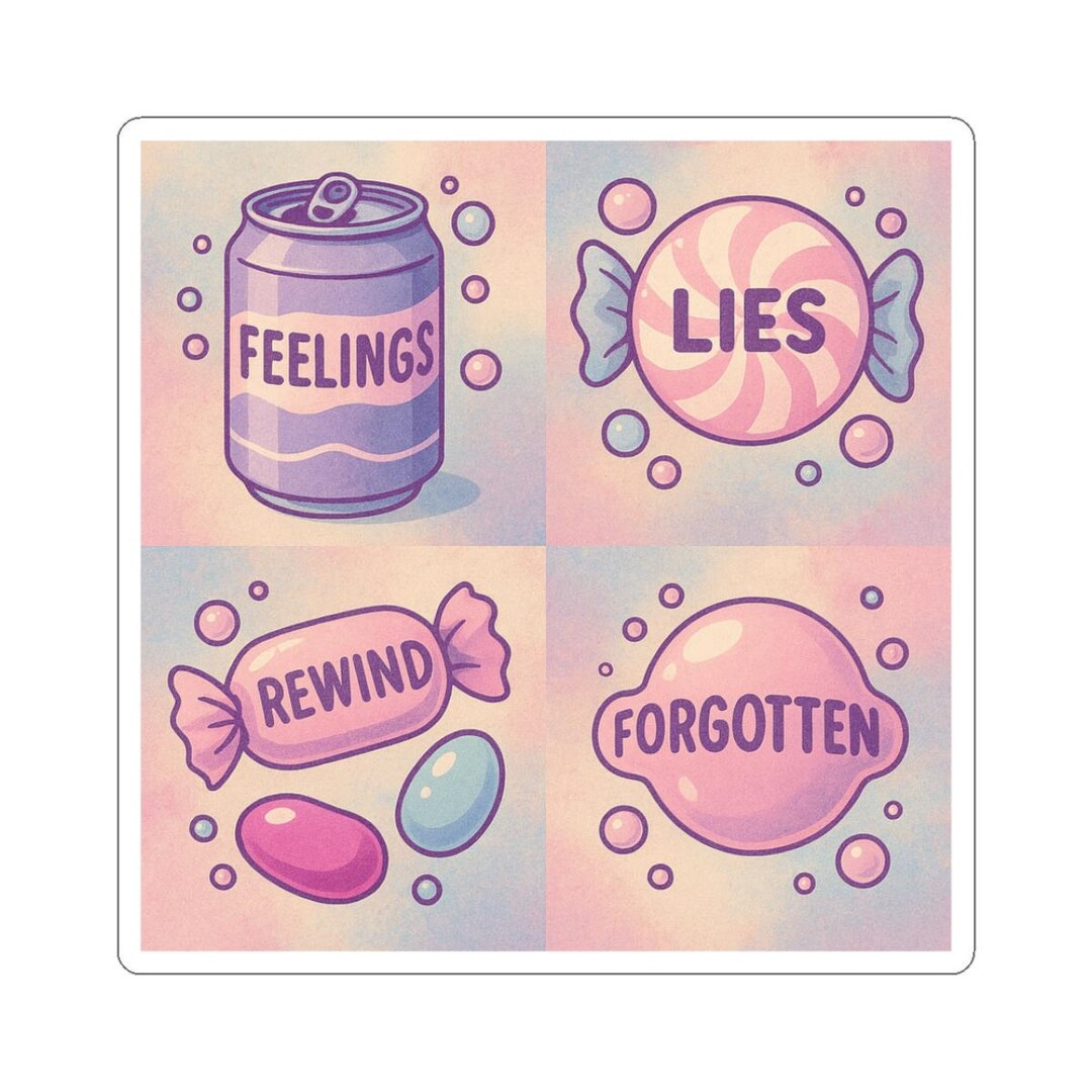 Retro Pastel Dreamcore Stickers, Candy Feelings Surreal Daydream Art ...
