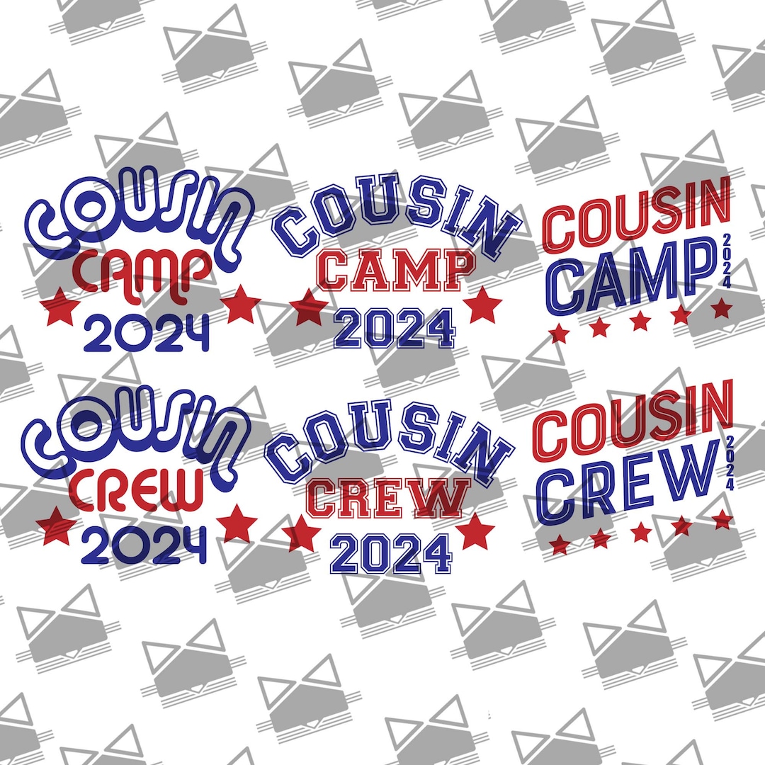 Cousin Camp 2024 Svg Combo Pack Cousin Diy Shirts Instant Download ...