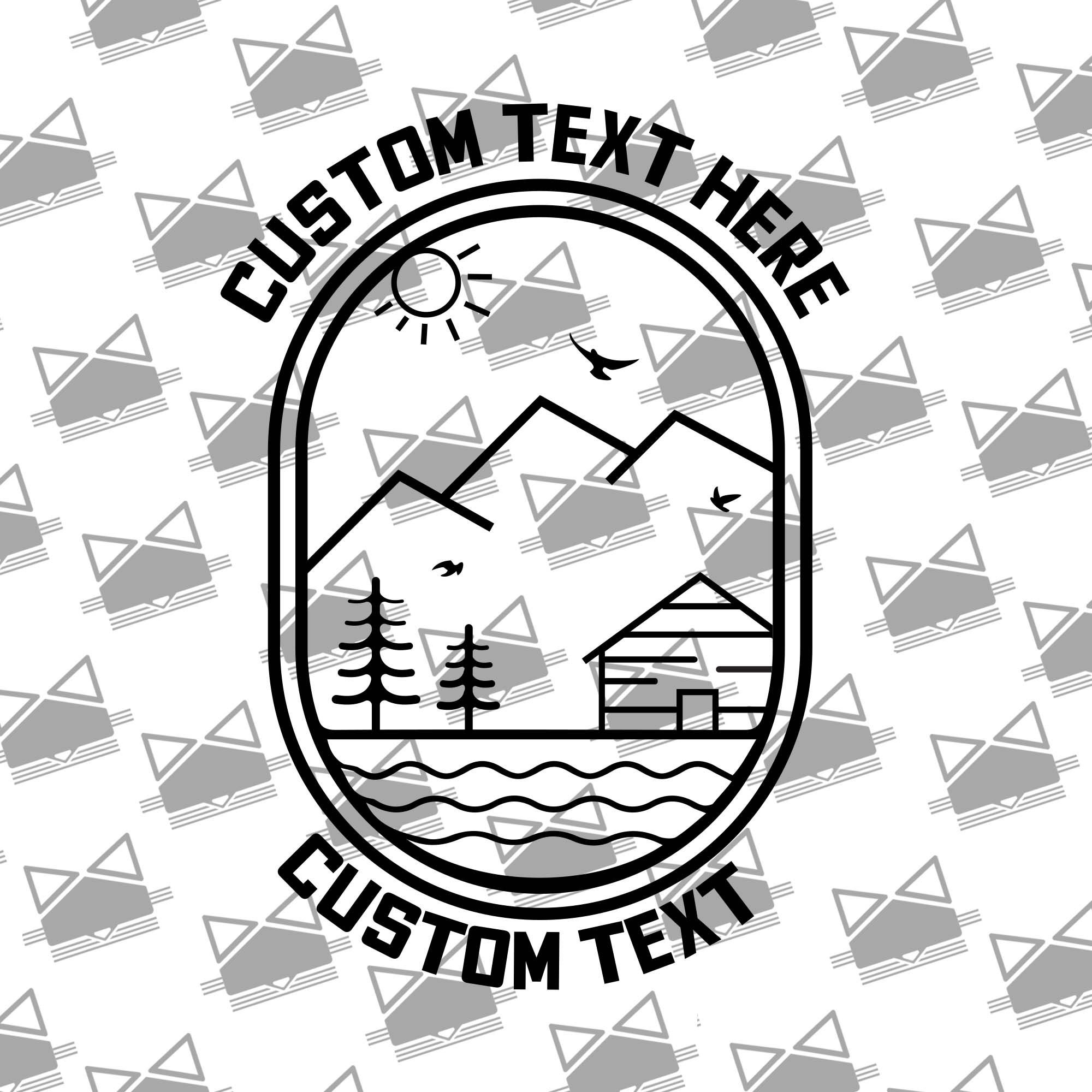 DIY Custom Text Mountain Vacation Shirts - Customize Text and Location ...