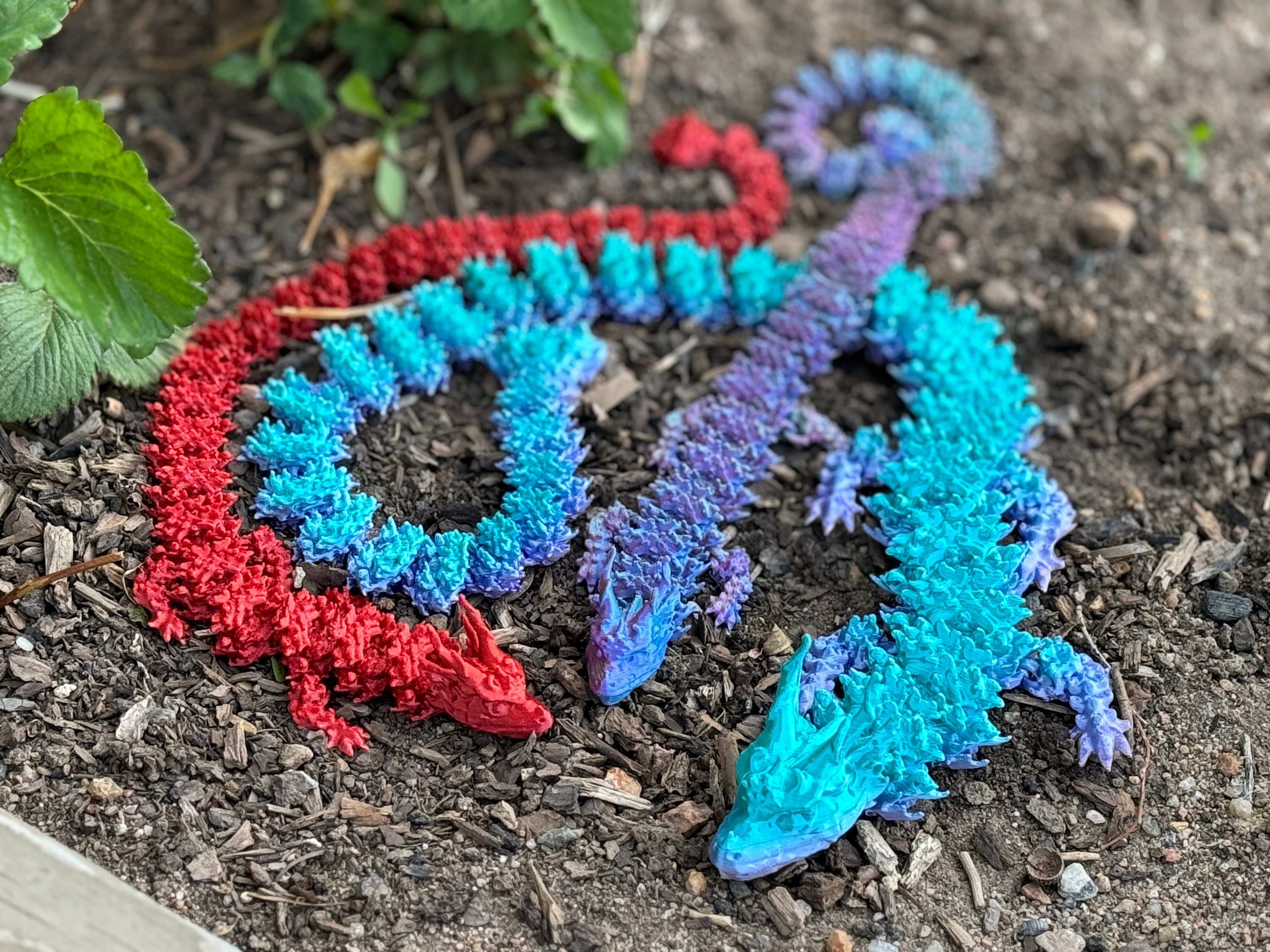 Fire Dragon by Tealcatcreative Print in Place Articulated Dragon STL ...