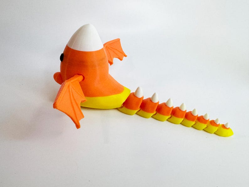 Candy Corn Dragon by Tealcatcreative, STL File for 3D Printing ...
