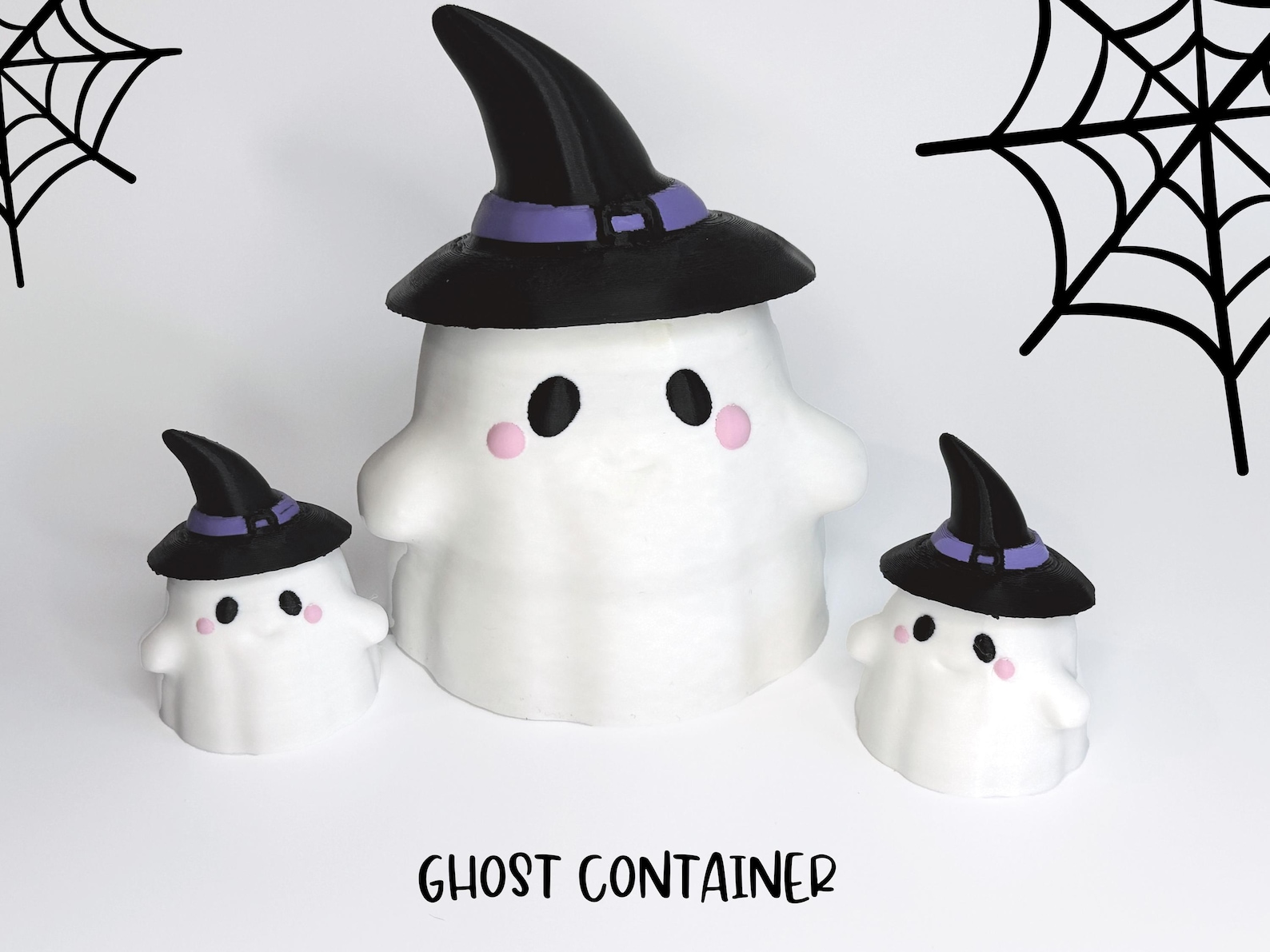 Cute Ghost Container by Tealcat Creative | STL/3MF File | Dragon Egg ...