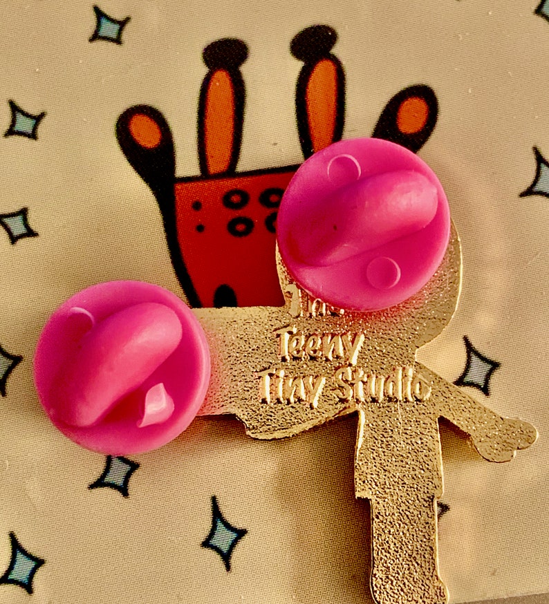 Enamel and Acrylic Pin L Super Cute | Right on Pin - Etsy