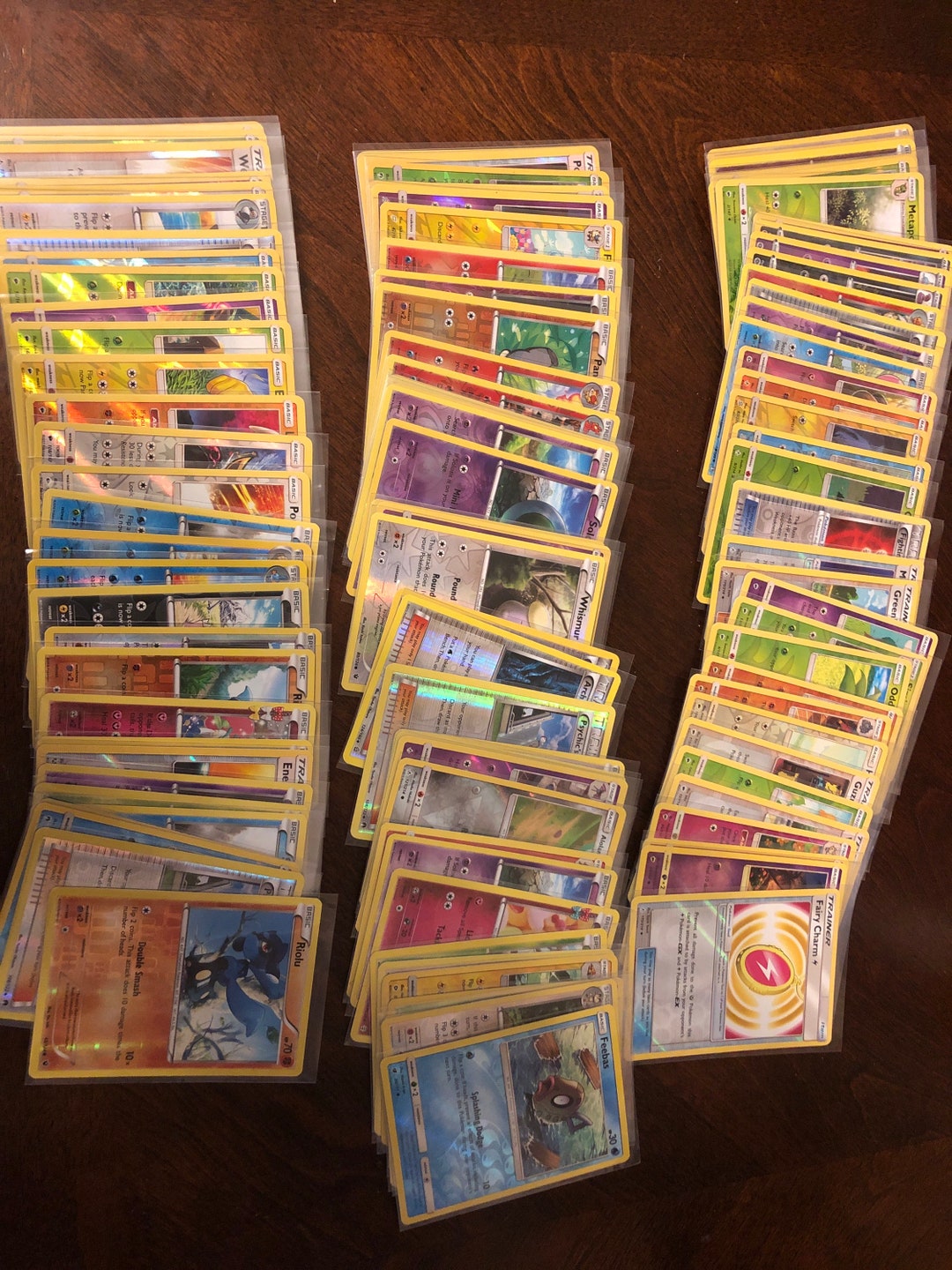 60 Reverse Holographic Pokémon Cards - Etsy UK