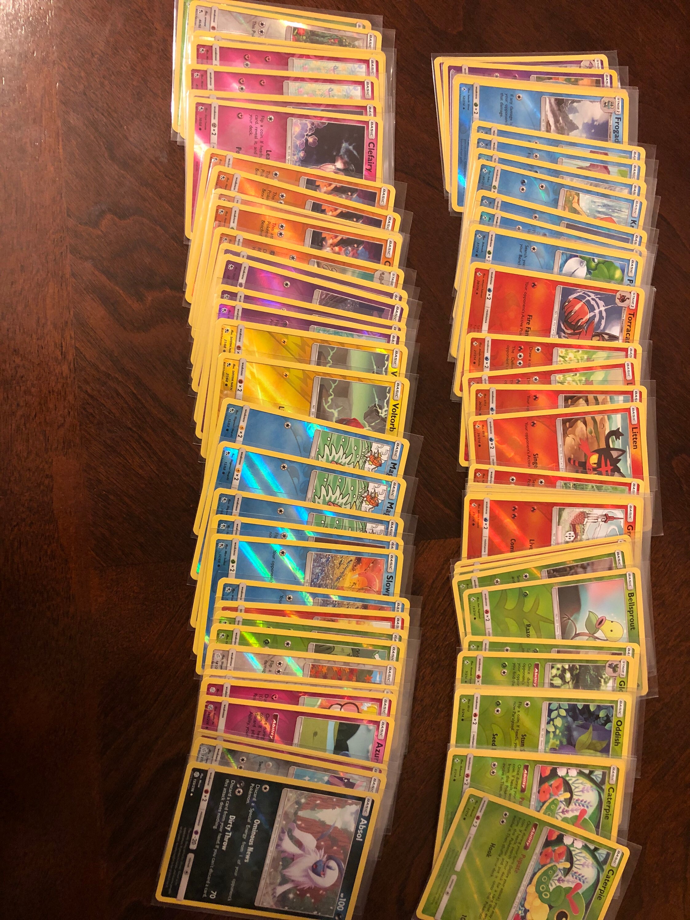 60 Reverse Holographic Pokémon Cards - Etsy
