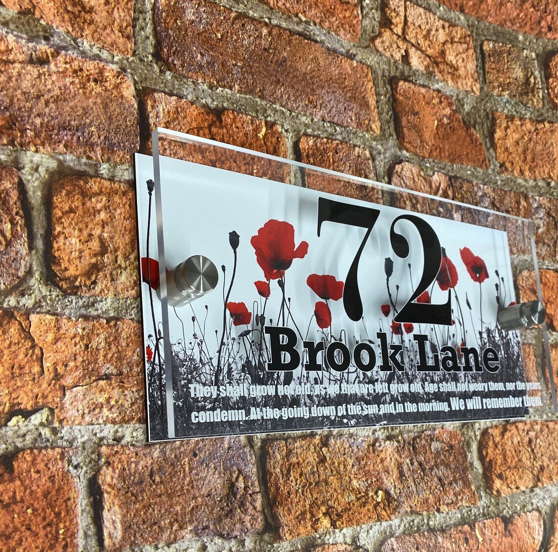 Poppy House Sign - Etsy UK