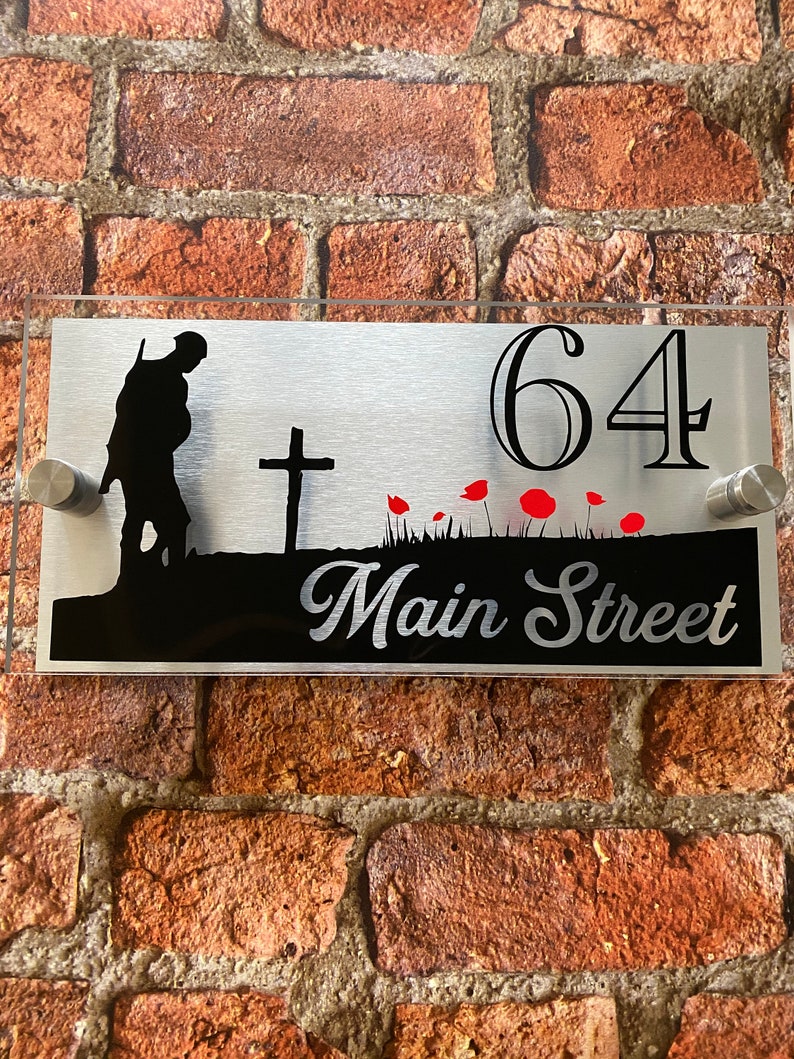 Poppy Field House Sign - Etsy UK