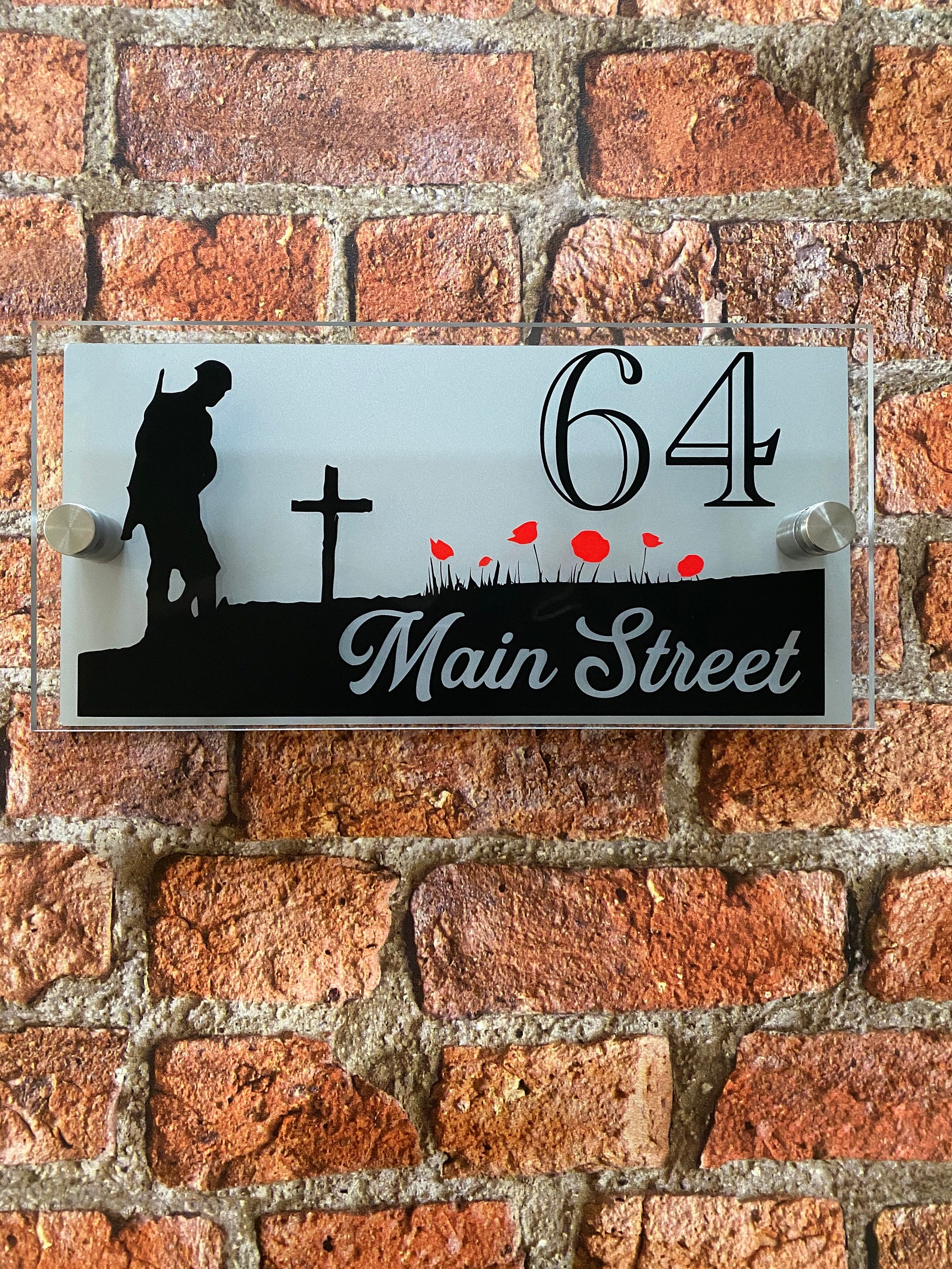 Poppy Field House Sign - Etsy UK