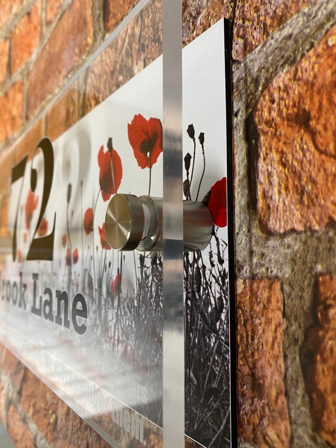 Poppy House Sign - Etsy UK
