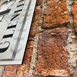 Art Deco Style House Sign, Modern Looking With Super Thick Acrylic ...