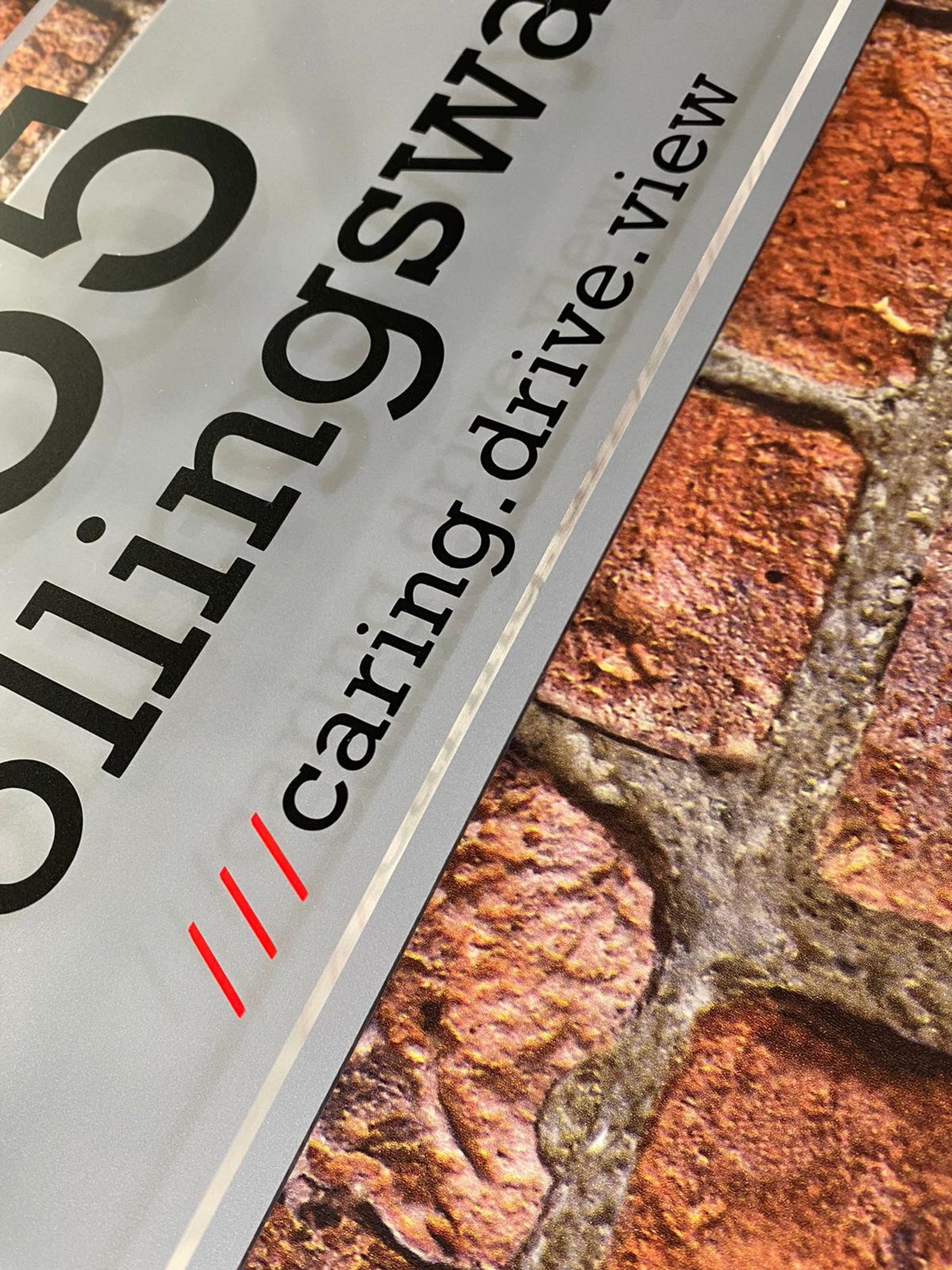 What3words House Sign, Super Thick Acrylic Fronts 310mm X 150mm - Etsy UK