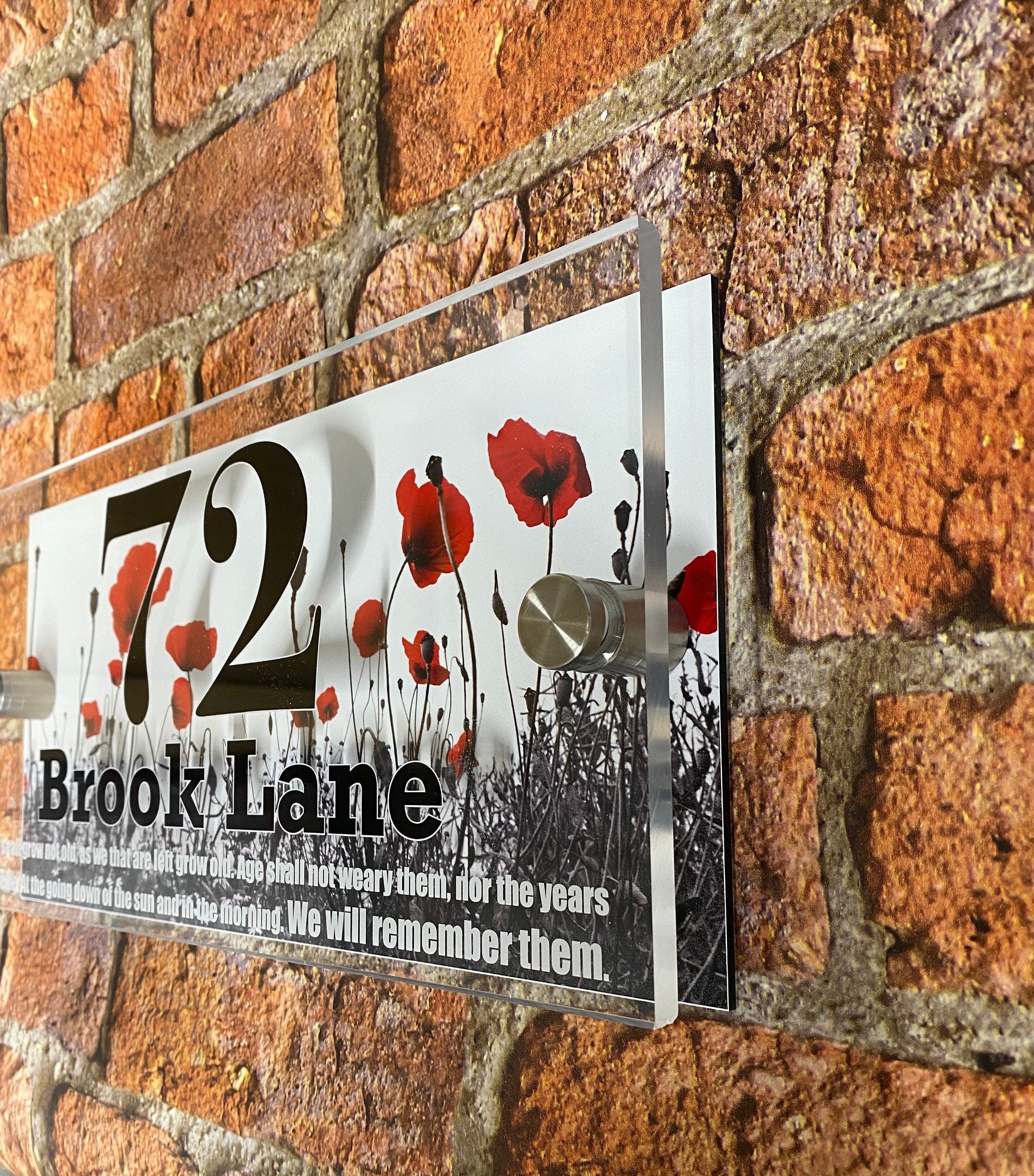 Poppy House Sign - Etsy UK